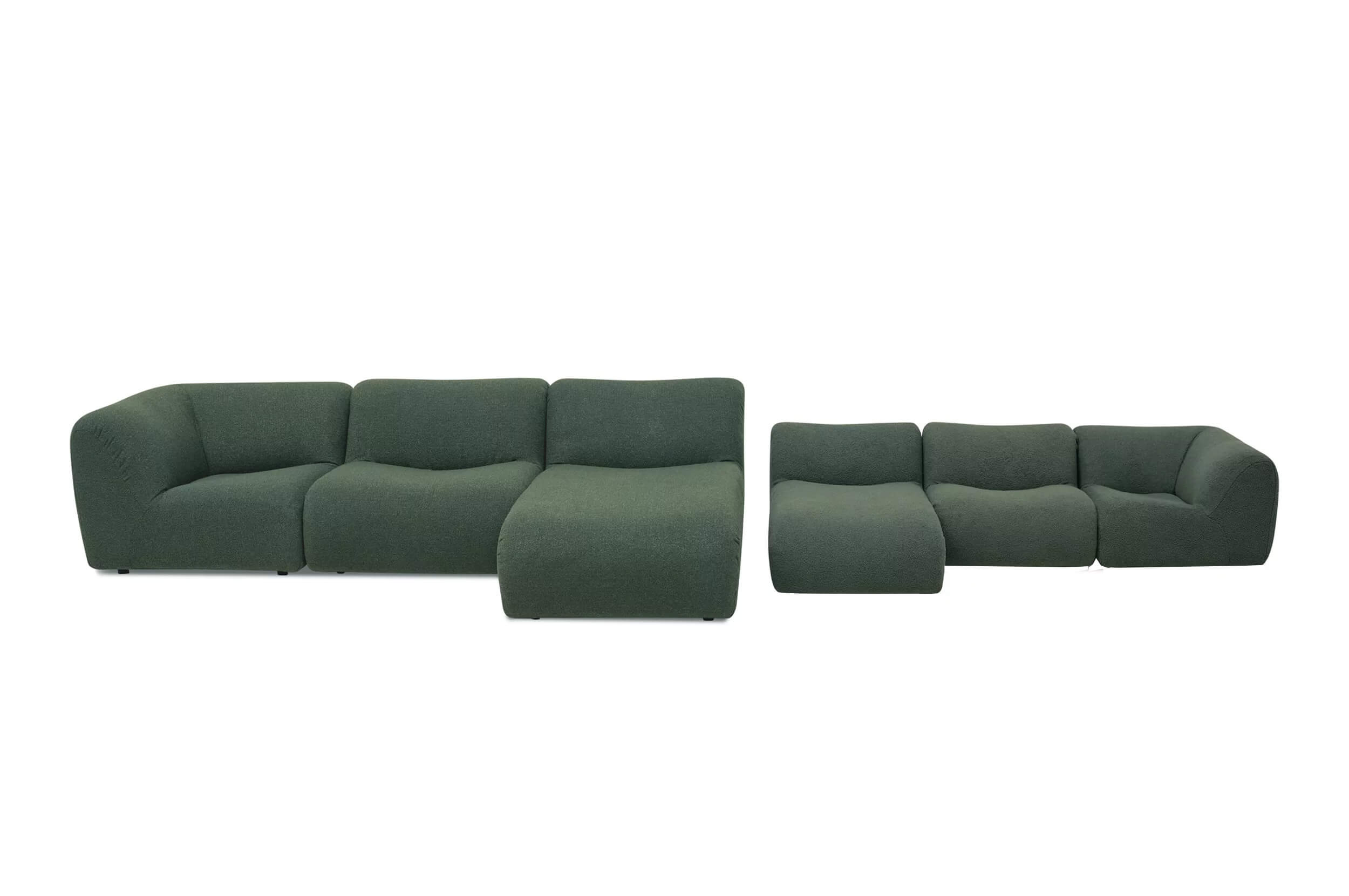 1977 Mini Modular 3 Seater Kids Sofa with Chaise
