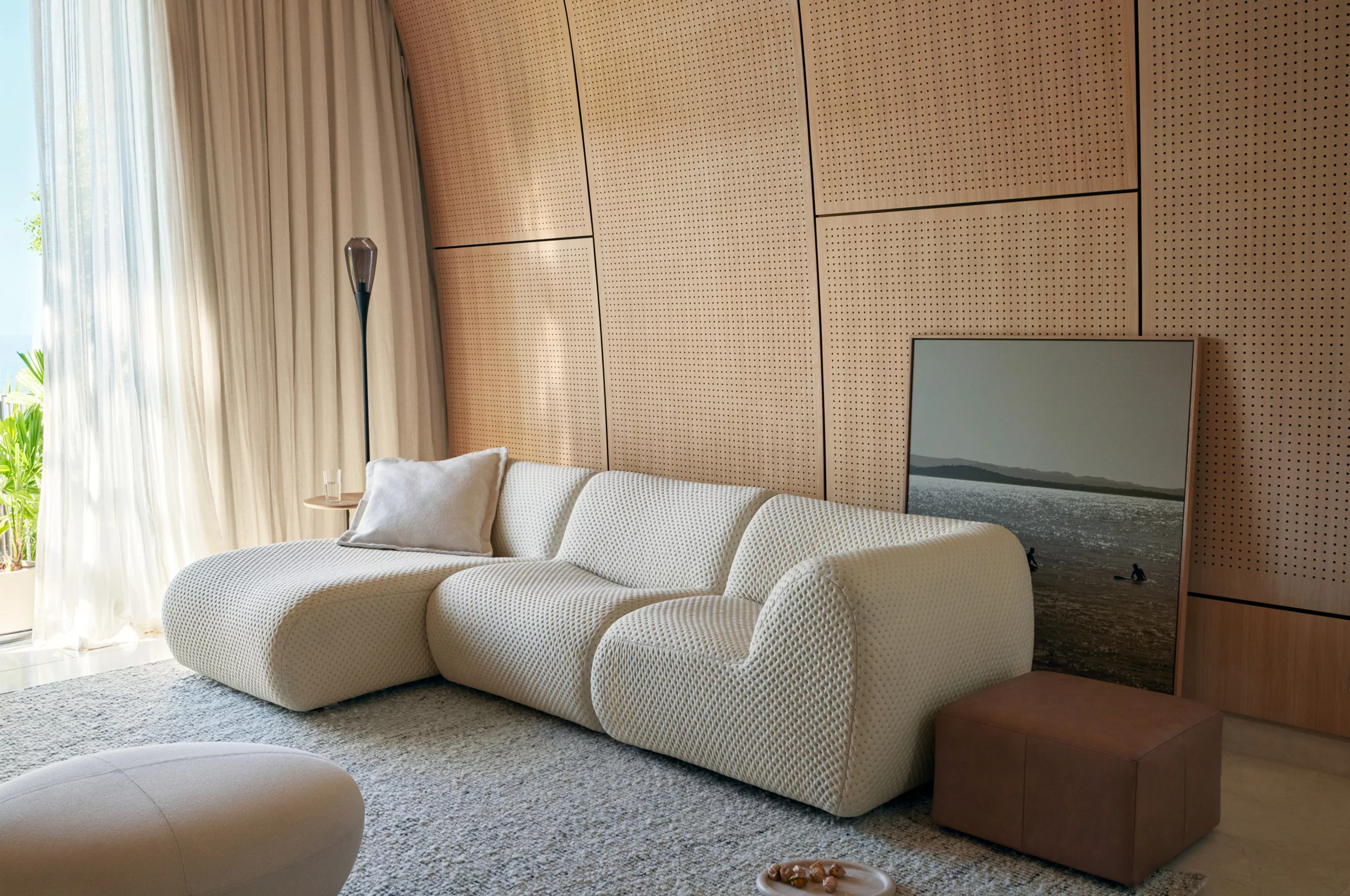 1977 Sofa 3 Modules with Chaise