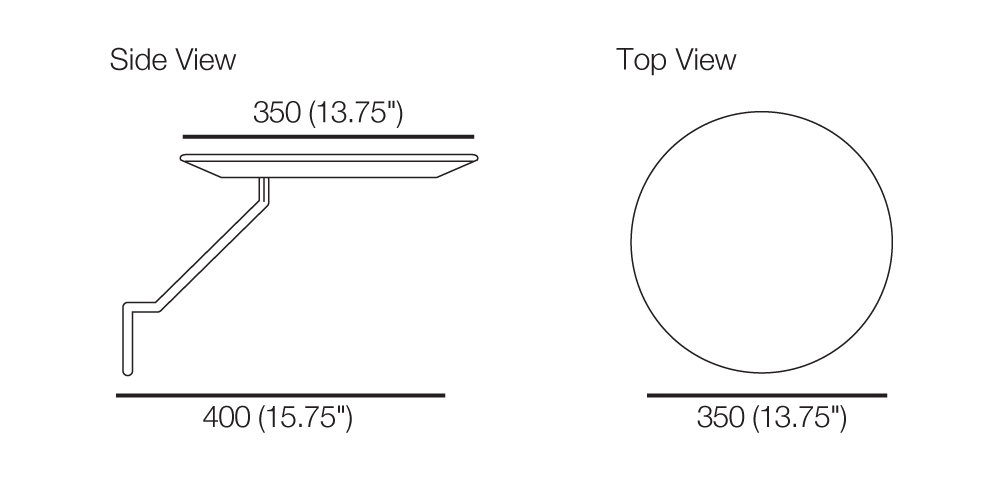Delta Round Platform Table - Timber